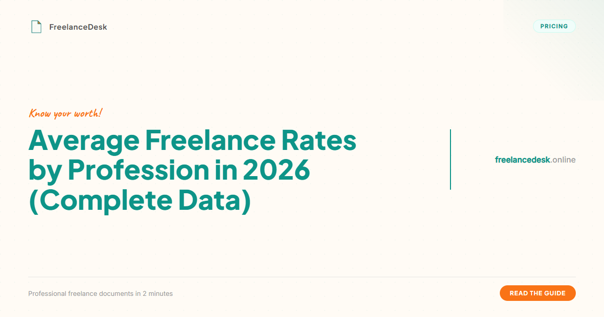 Average Freelance Rates by Profession in 2026 (Complete Data ...