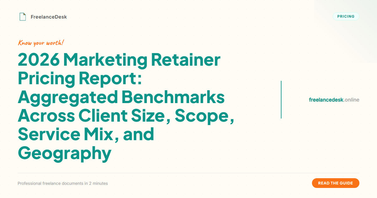2026 Marketing Retainer Pricing Report: Aggregated Benchmarks Across ...