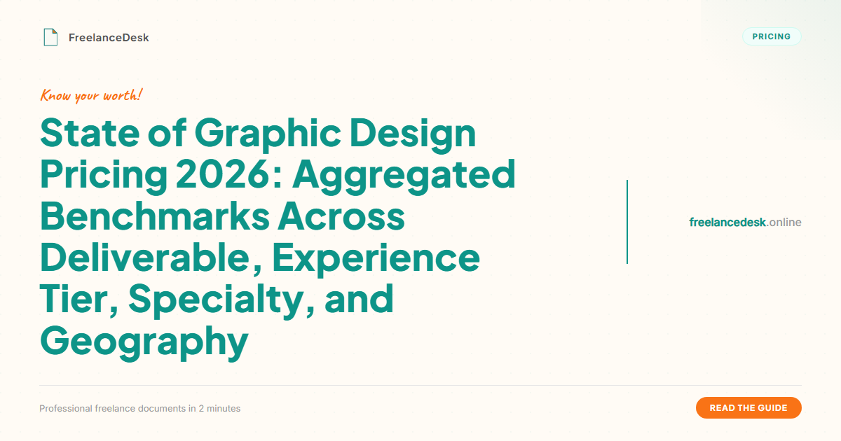 State of Graphic Design Pricing 2026: Aggregated Benchmarks Across ...