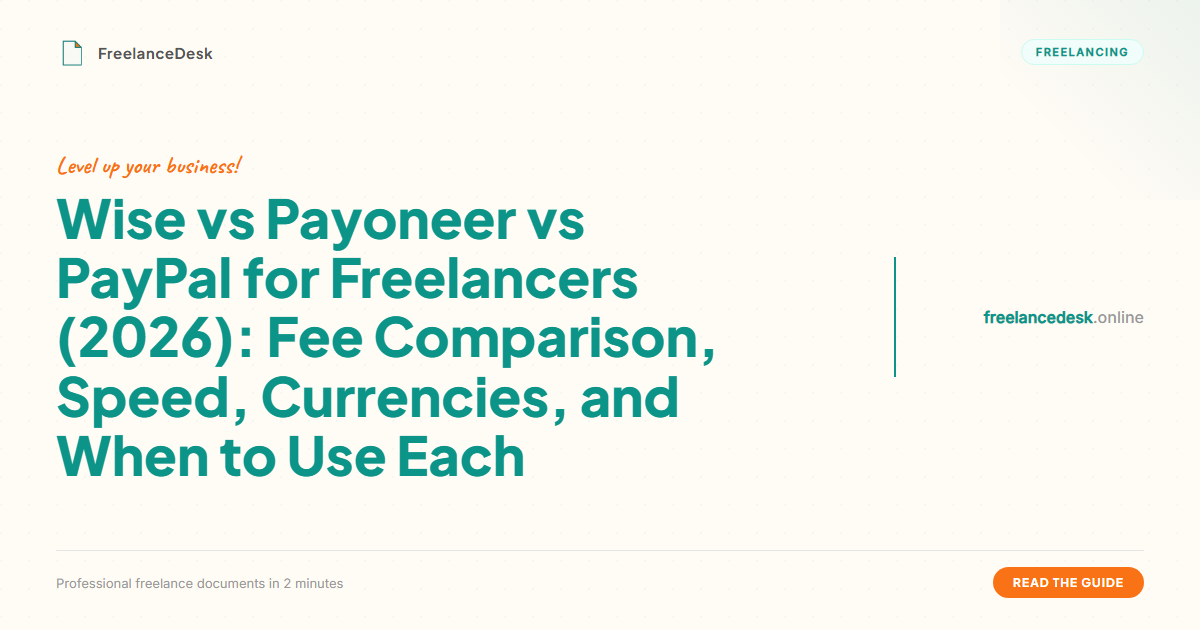 Wise vs Payoneer vs PayPal for Freelancers (2026): Fee Comparison ...